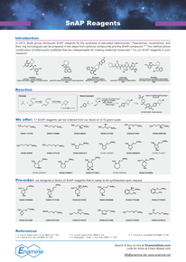 SnAP Reagents - Enamine